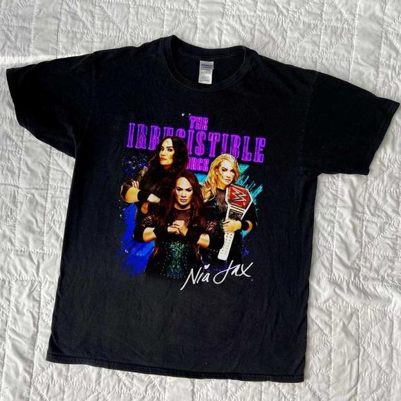 Tops | Nia Jax Unisex Black Tshirt | Poshmark